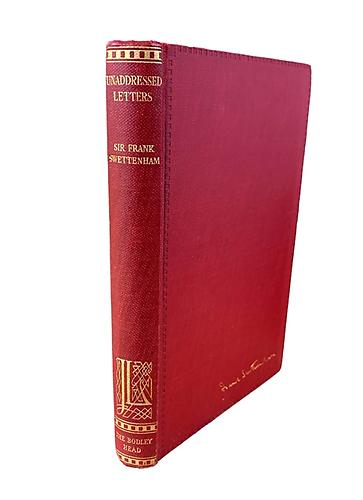 Unaddressed Letters - Frank Athelstane Swettenham at The Penang Bookshelf